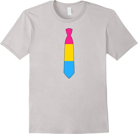 Pansexual Shirt Pansexuality Pride Tie With Pansexual Flag