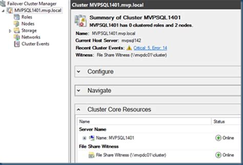 Alwayson Failover Cluster Instances Sql Server 2014 In Part2 Azure Winserv Sql Msteched