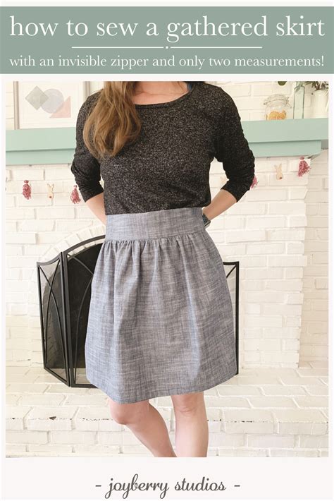 Sew A Gathered Skirt Without A Pattern Joyberry Studios