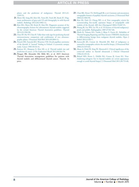 Tirads Pdf Thyroid Disorders Endocrine And Metabolic Diseases