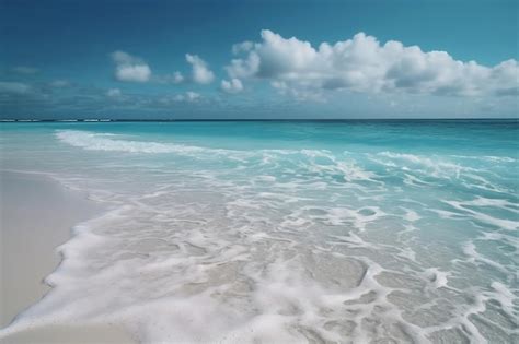 Premium Ai Image Beach With Sand Generative Ai