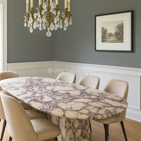 Marble Dining Table Italian Luxury Rectangular Stone Table Handmade