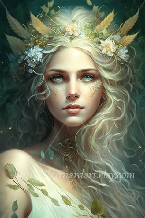 Demeter Digital Download Goddess Of Harvest And Agriculture Greek Mythology Ai Art Print