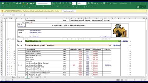 Presupuesto De Obra Ejemplos Y Formatos Excel Word Y Pdfs Descarga