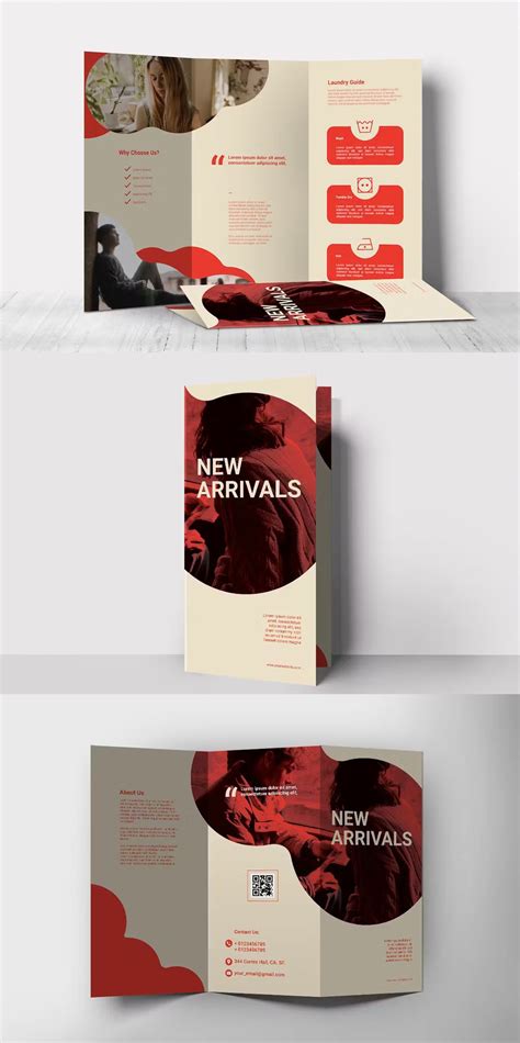 Fashion Catalogue Trifold Brochure Template Broschüre Design