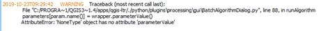 Error While Running Batch Processing In Qgis 3 Geographic Information