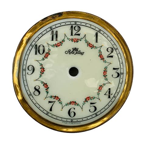 Style King 400 Day Clock Dial 3 12 Porcelain German Made Closeout Ronell Clock Co
