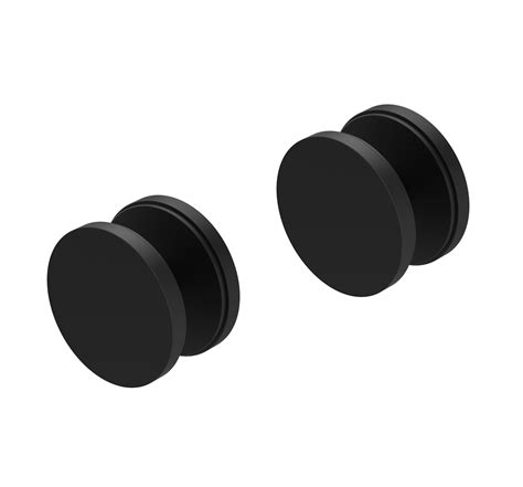 Glass Clamp Round Button Glass Panel Stabilizer 2 Pk Inline Design