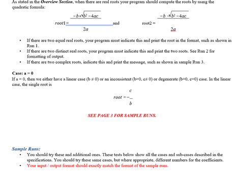 solved cs220 programming homework 05 quadratic roots