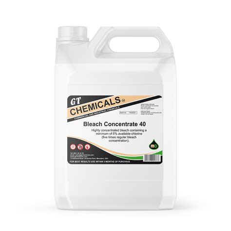 Bleach Concentrate 40 Gt Chemicals Shop