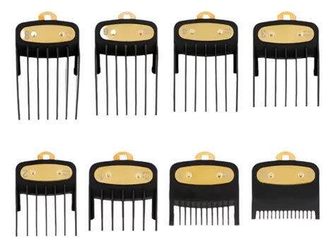 Metalicos Peines mm mm Peines Wahl Premium Set Negro Meses sin interés