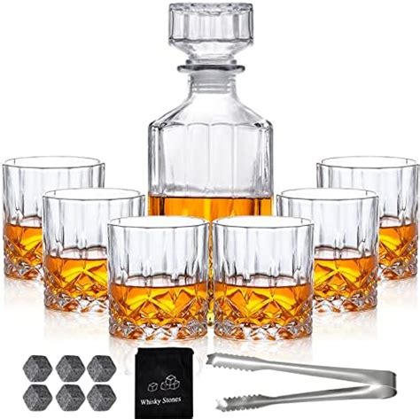 Lighten Life Whisky Decanter Sets Italian Style Decanter Set With 4