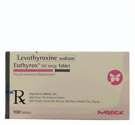 50mcg Euthyrox Levothyroxine Sodium Tablets At ₹ 75bottle
