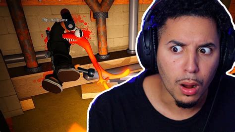O MONSTRO LARANJA me TRAUMATIZOU no Rainbow Friends Azul Babão YouTube