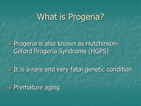 Progeria Gene