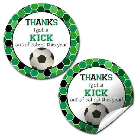 Soccer Sports Themed Teacher Appreciation Thank You