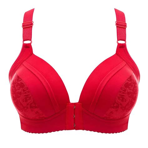 Steel Ring Thin Women Bra Front Button Breathable Gathers Underwear Comfort Bra Bras 36c Plus