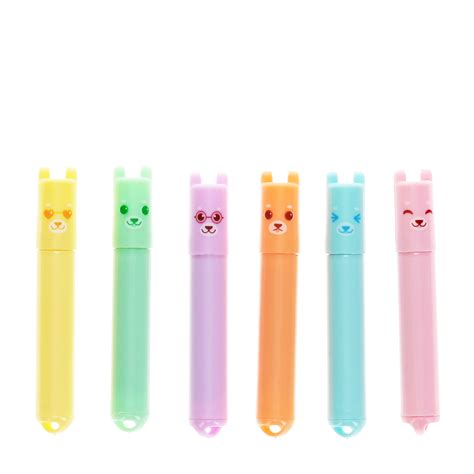 mini Highlighters Set Of 6 Bear ﻿rex London