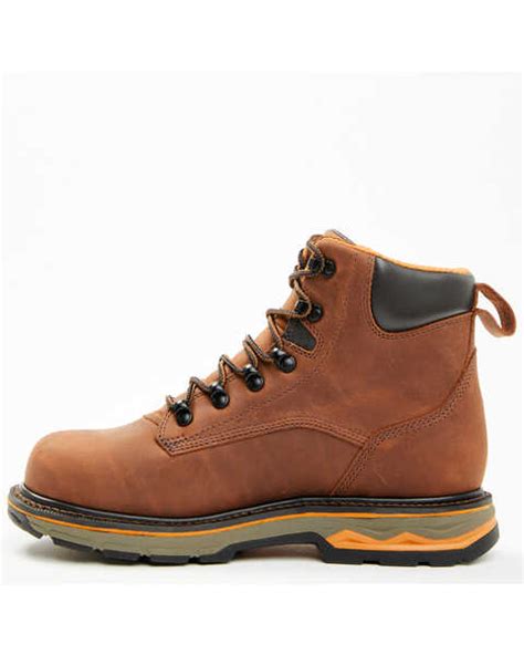Hawx Mens 6 Enduro Lace Up Work Boots Soft Toe Dark Brown