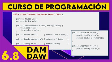 JAVA Interfaces DAM DAW YouTube