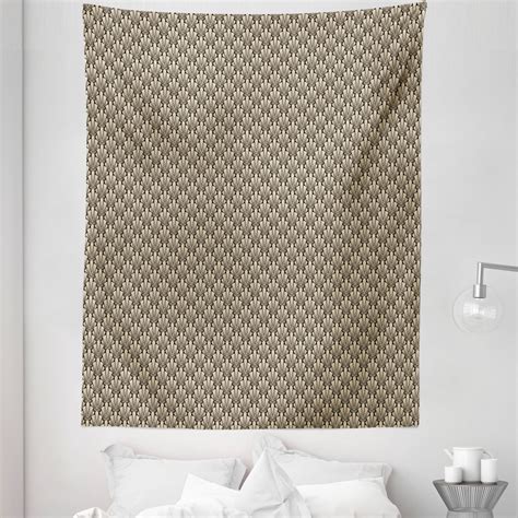 Abstract Tapestry Vintage Symmetric Pattern Of Pointy Sharp Art Deco