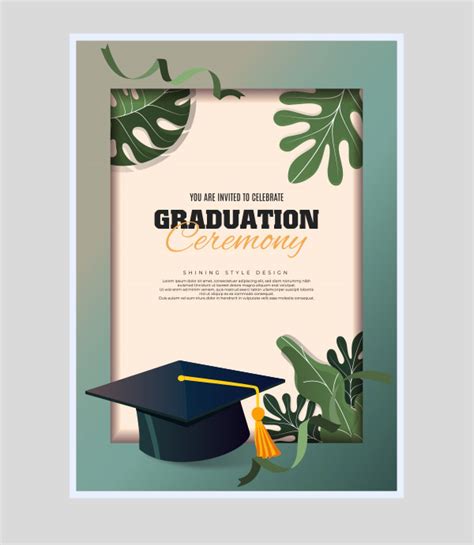 文艺毕业典礼海报 素材cnn