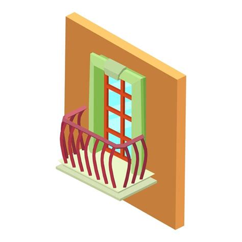 Premium Vector Antique Balcony Icon Isometric Illustration Of Antique