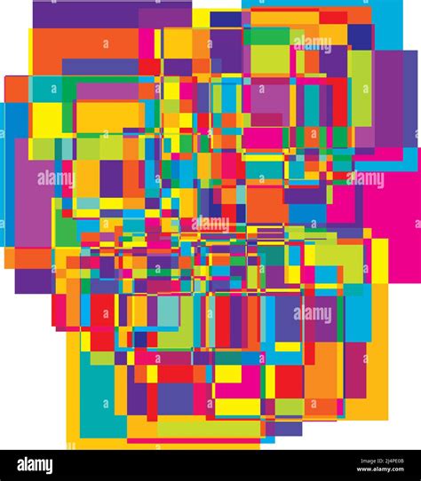 Random Rectangles Structure Vector Composition Pattern Stock Vector Illustration Clip Art