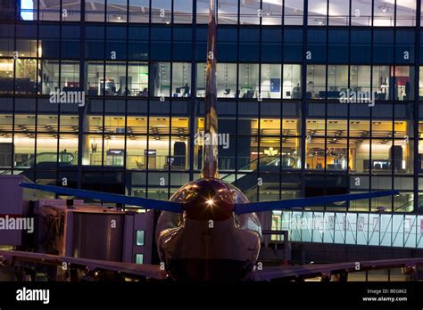 British Airways Aircraft Parked Heathrow High Resolution Stock