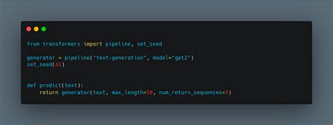 gpt2 — text generation transformer how to use and serve with huggingface