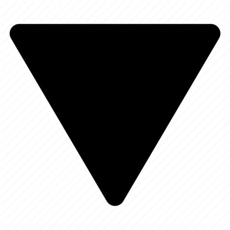 Triangle Down Scroll Game Video Player Icon Download On Iconfinder