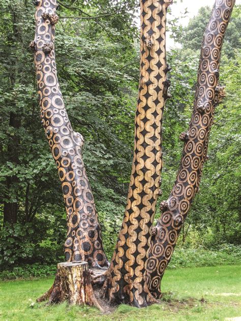 Pyrography Art Transforming Dead Trees Into Towering Artworks