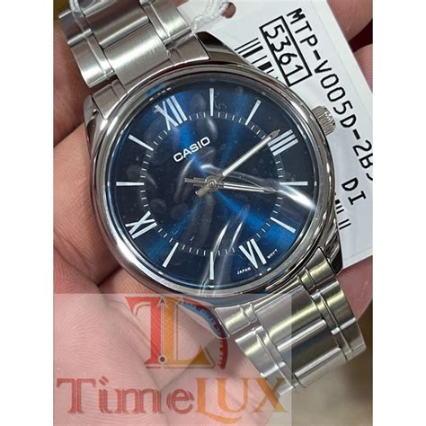 CASIO MENS SILVER MTP V005D 2B5 | Shopee Philippines