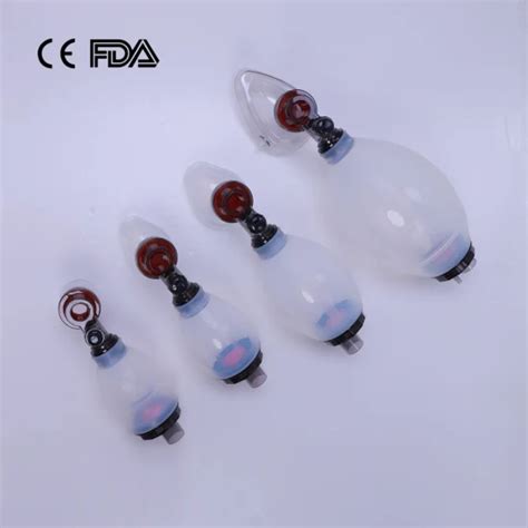 CE ISO FDA Approved Reusable Silicone Manual Resuscitator Ambu Bag