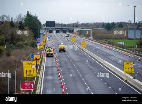 Taplow Buckinghamshire Uk 5th December 2021 The M4 Is Closed Again