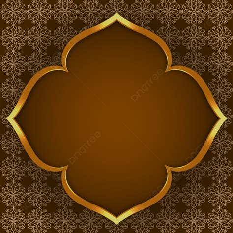 Brown Islamic Background With Text Box Islamic Islamic Background