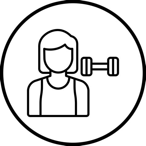 Fitness Trainer Female Vector Icon Style 22112998 Vector Art At Vecteezy