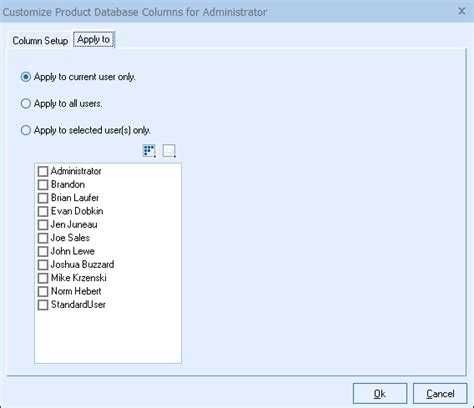 Quotewerks Customizing Product Lookup Window Columns