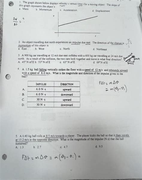 Solved The Graph Shown Below Displays Velocity V Versus Chegg