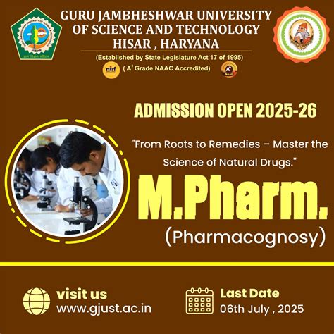 Guru Jambheshwar University Of Science And Technology Hisar Haryana