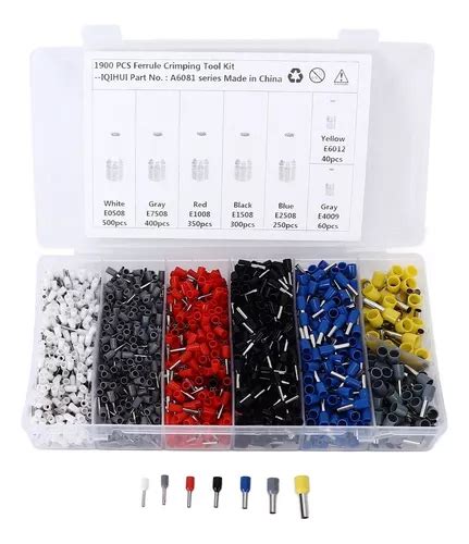 Terminales De Férula De Alambre 1900pcs Tipo Pin Cobre Estañ Meses