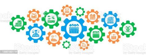 풍경 인포그래픽 아이콘 배너 다리 숲 정원 화산 풍차 개념 아이콘 배너 배경 웹 헤더 디자인 그림입니다 가리기에 대한 스톡 벡터 아트 및 기타 이미지 Istock