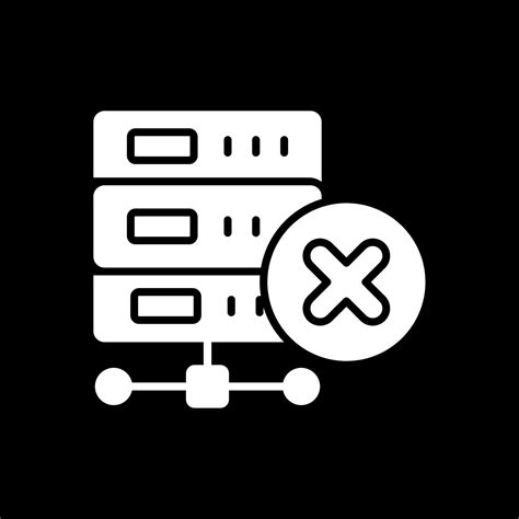 delete database glyph inverted icon design 43952812 vector art at vecteezy