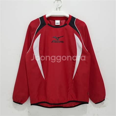 미즈노 남성 바람막이 맨투맨 티셔트 트레이닝 헬스 축구 트레이닝복 중고나라