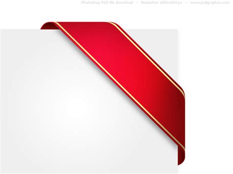 10 Photoshop Psd Ribbon Images Vector Ribbons Psd Psd Corner Ribbons