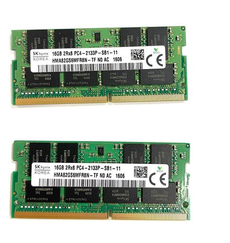 SK Hynix 32GB 2X16GB 2Rx8 PC4 2133P SODIMM Laptop Memory