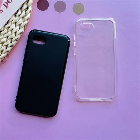 Caing Sharp Aquos R Compact Shv41 手機殼黑色啞光軟 Tpu 矽膠保護套 蝦皮購物