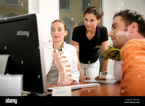 Woman PC Computers Stock Photo Alamy