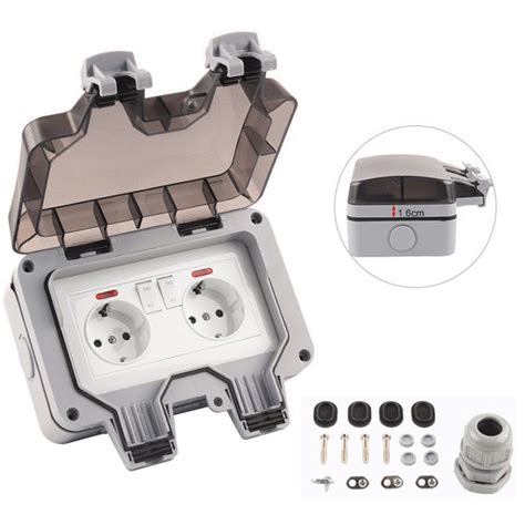 Ip66 Waterproof Switch Power Socket 13a Eustandard Power Socket Panel