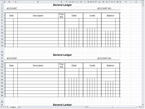 Printable Expense And Income Ledger With Balance 26 P